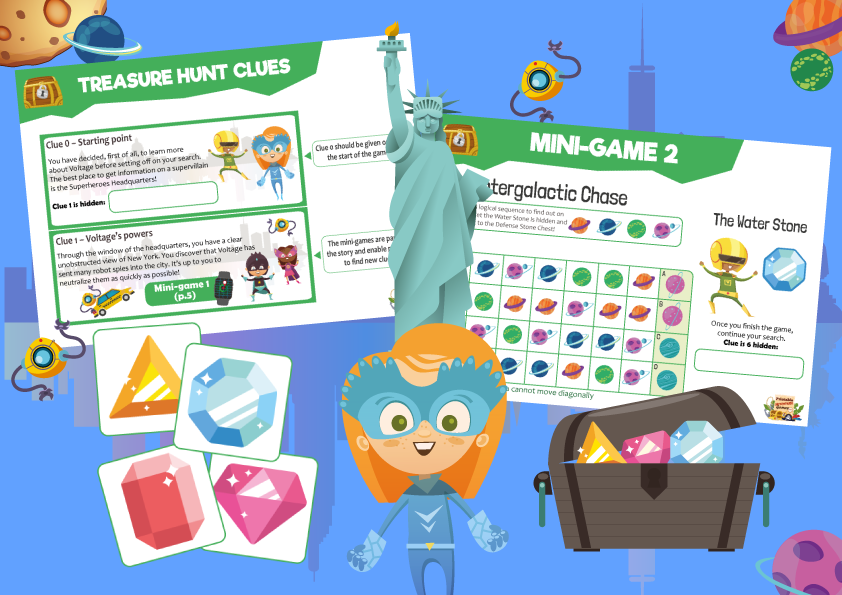 How to Organize a Superhero Treasure Hunt at Home? - Printable games ...